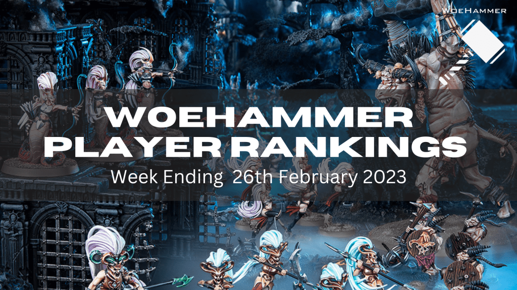 Woehammer Player Rankings 26th February 2023 (Pitched Battles 2022-23 ...
