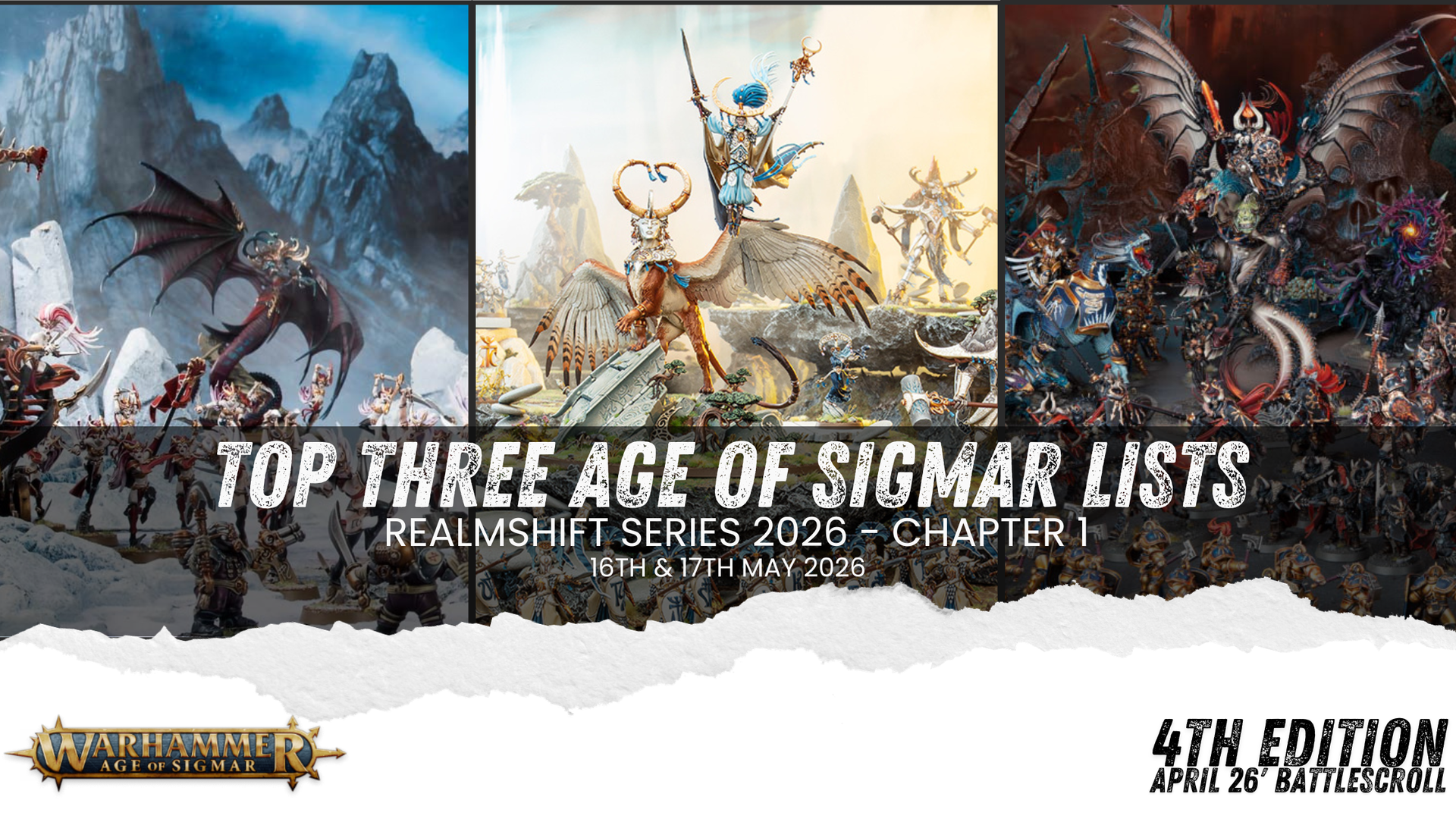 Top Three AoS Lists for the Realmshift Series 2026 - Chapter 1 - Woehammer
